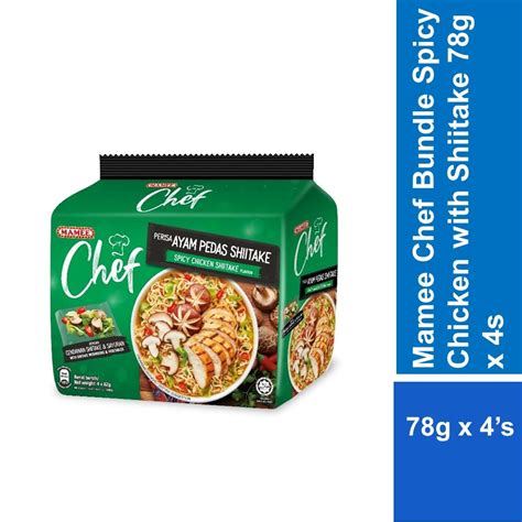 Mamee Chef Bundle Spicy Chicken With Shiitake 78g X 4s Shopee Malaysia