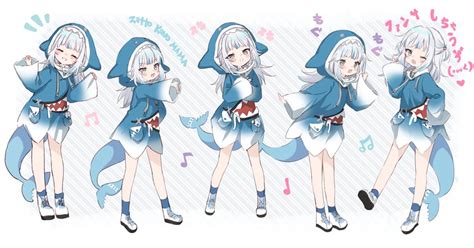 Gawr Gura Hololive And 1 More Drawn By Shouu Kun Danbooru