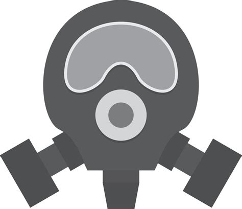 Gas Mask Flat Greyscale 9748028 Vector Art At Vecteezy