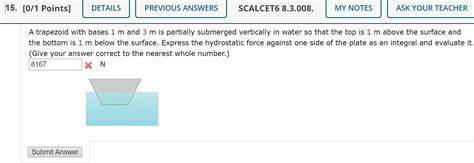 Solved Points DETAILS SCALCET Find Exact Chegg Com