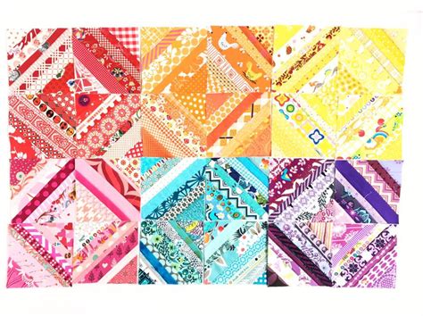 Wip Wednesday { How To Make A String Quilt Block Video} Go Go Kim
