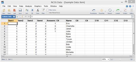 Item Analysis Item Response Analysis NCSS Statistical Software
