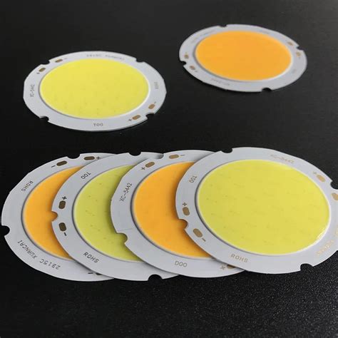 Cob Led Beads Light Emitting Diode Epistar Chip W W W W Round Cob V Diy Spotlight Led