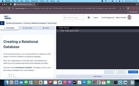 Sethu Hansith Dasari On Linkedin Learningprogress Nxtwave Ccbp