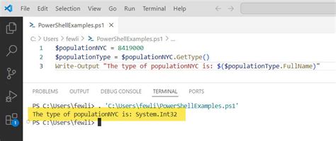 How To Get The Type Of A Variable In Powershell