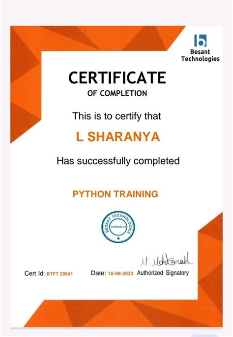 Sharanya Lokam On Linkedin Pythoncourse Besanttechnologies Pythonprogramming