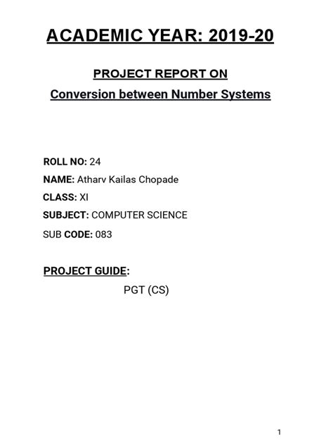 Conversion Between Number Systems Pdf Information Age Office