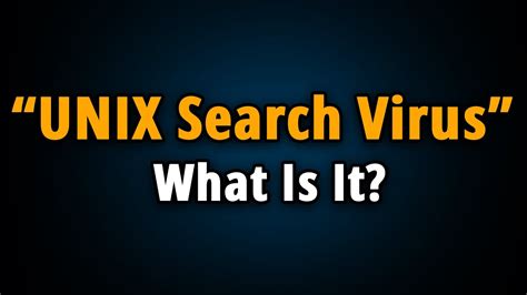 unix search extension what is it and how to remove it youtube