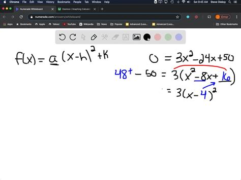 solved a find the vertex the axis of symmetry and the maximum or