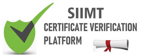 verify certificate siimt university college