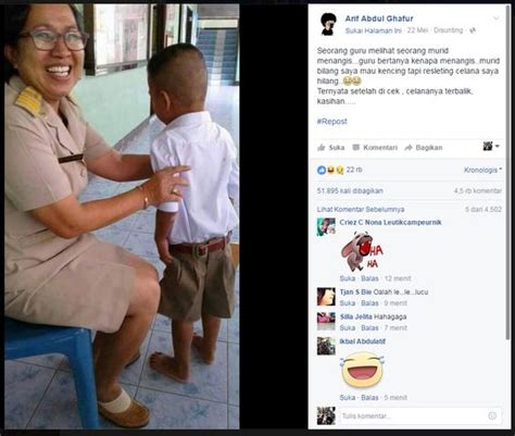 Lihat Seksama Foto Guru Tolong Siswa Ini Viral Di Sosial Media Karena Ini Tribunnewsbogor Com