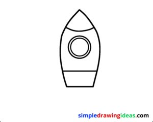 How To Draw A Rocket Easy Drawings Simple Drawing Ideas