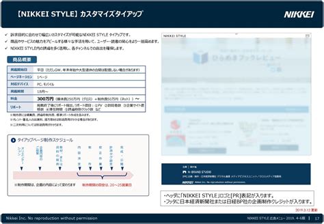 NIKKEI STYLE 広告メニュー 日本経済新聞社 デジタル事業 更新 ppt download