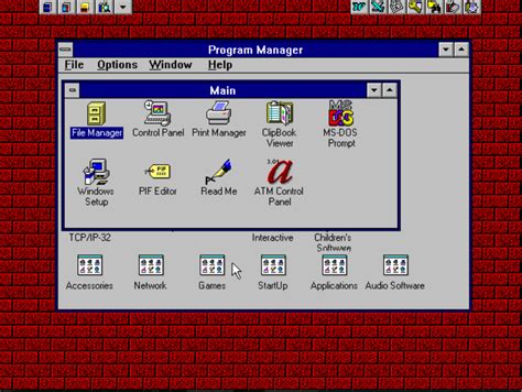 Windows 31 Desktop Interface Windows 31 Desktop Interface