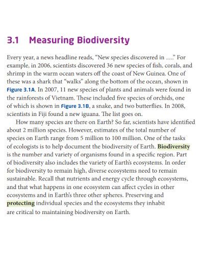 Biodiversity 99 Examples Format How To Describe Pdf