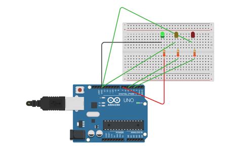 Circuit Design Encendido De Led Tinkercad