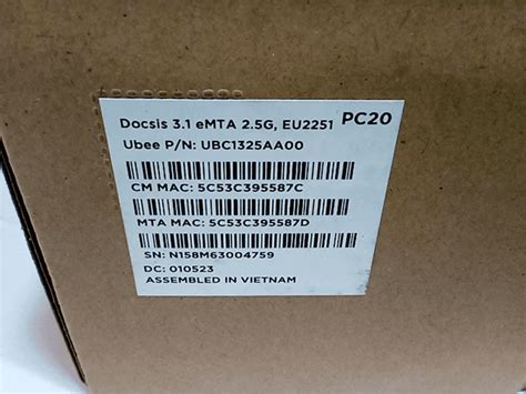 Spectrum D EMTA DOCSIS Advanced Voice Modem Black Dutch Goat