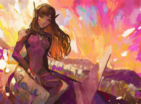 D Va Overwatch Drawn By Subakeye Danbooru