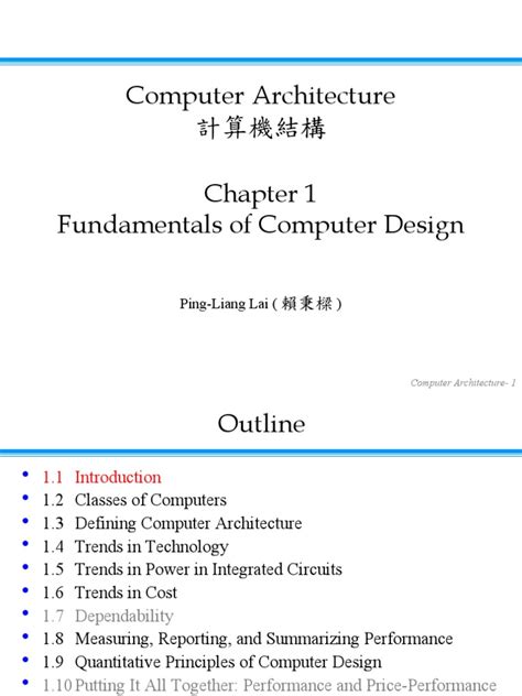 chapter 1 fundamentals of computer design pdf central processing unit computer architecture