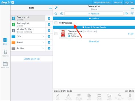 How Do I Enter Quantity Information For An Item AnyList Help