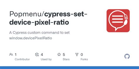 Github Popmenucypress Set Device Pixel Ratio A Cypress Custom Command To Set Window