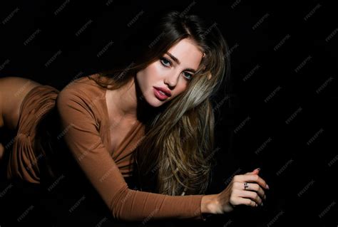 Premium Photo Sensual Lady In Erotic Dress Nice Fit Slim Attractive Tender Sweet Romantic Girl