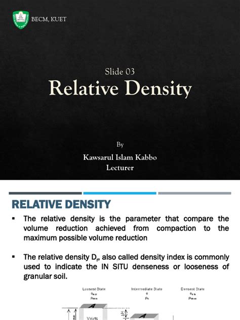 Slide 03 Relative Density Pdf