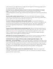 How To Support And Respect Nonbinary People A Guide For Course Hero