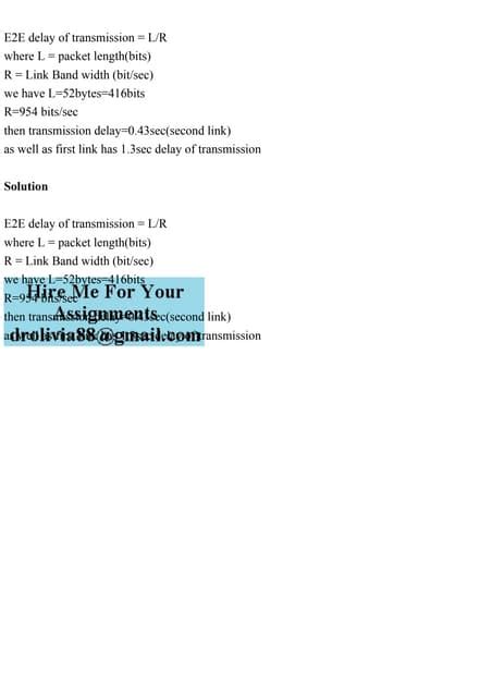E2e Delay Of Transmission Lrwhere L Packet Lengthbitsr Pdf