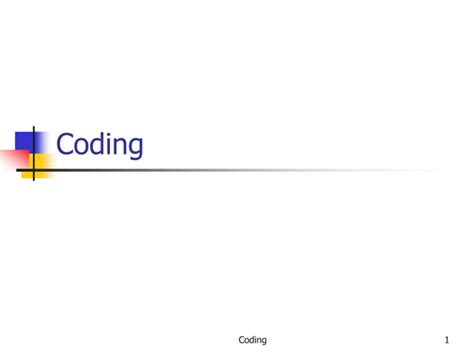 9 Coding Ppt