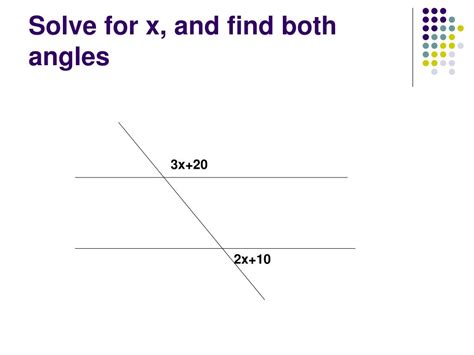 PPT Solving For Angles PowerPoint Presentation Free Download ID
