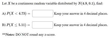 Solved Let X Be A Continuous Random Variable Distributed By