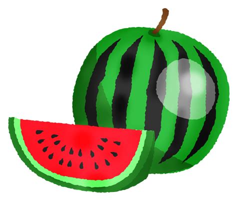 スイカ 02の無料イラスト フリーイラスト素材集 ジャパクリップ