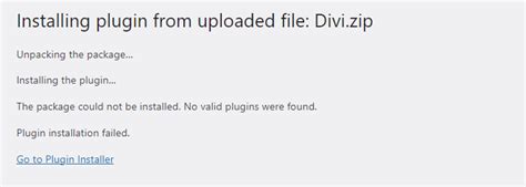 Divi Plugin Installation Fails In Wordpress Rwordpress