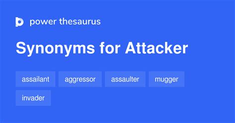 Attacker Synonyms 624 Similar Words And Phrases