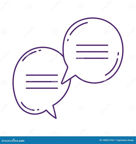 Speech Bubble Dialogue Conversation Message Stock Vector Illustration Of Communicate