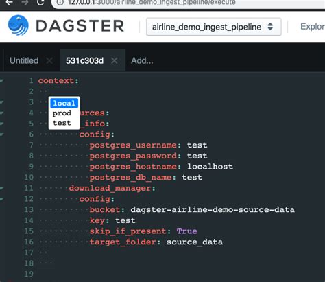 Dagit Tab Auto Completion Doesnt Behave Nicely · Issue 1095 · Dagster Io Dagster · Github