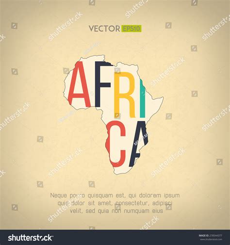 빈티지 디자인의 벡터 아프리카 지도그런지한 배경 스톡 벡터로열티 프리 278544377 Shutterstock