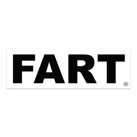 Big Fart Bumper Sticker Fart Mart