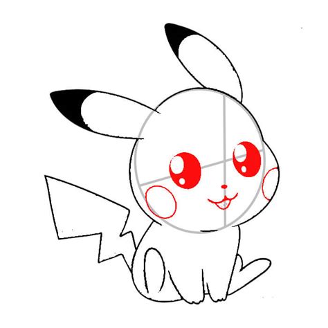 Cute Pikachu Drawings Buy Ash Ketchum And Pikachu Drawing Online In