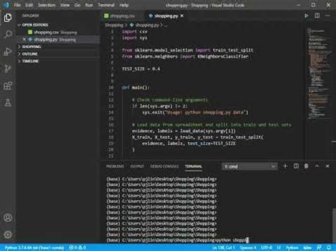 CS50AI 2020 Project 4a Shopping YouTube