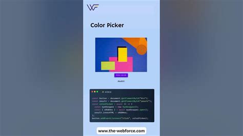 Color Picker Thewebforce Freelancing Frontenddevelopment Htmlcss