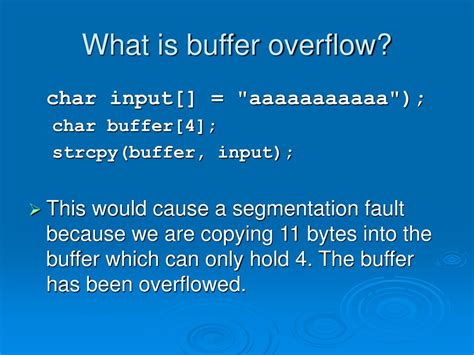 Ppt Buffer Overflow Exploits Powerpoint Presentation Free Download
