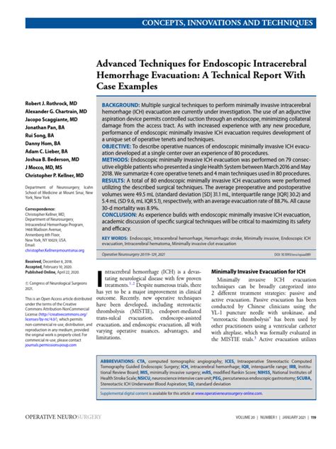 Advance Technique For Ich Evacuation Pdf