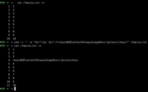 Bash Sed Insert Line Command To Add Text With New Line Osx Stack