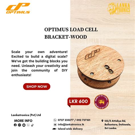 Lankatronics On Linkedin Lankatronics Optimus Diy Optimusloadcellbracket Digitalscale