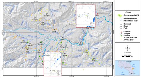 Map Of The Talamanca Region With Location Of The 36 Cocoa Based Afs Download Scientific Diagram