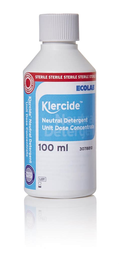 Klercide Neutral Detergent Unit Dose Concentrate Sterile 50x100ml