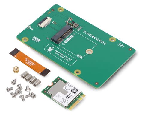 Pineboards Hat Ai Coral Tpu Pcie M 2 E Key Adapter For Raspberry Pi 5 Botland Robotic Shop