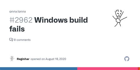 Windows Build Fails · Issue 2962 · Onnxonnx · Github